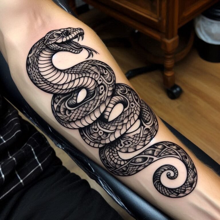 15 Snake Tattoos For Women To Represent Power And Strength