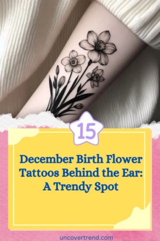 15 December Birth Flower Tattoo Ideas To Celebrate A Special Month