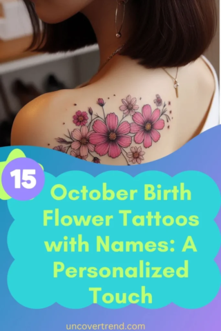 15 October Birth Flower Tattoo Ideas To Celebrate A Special Month