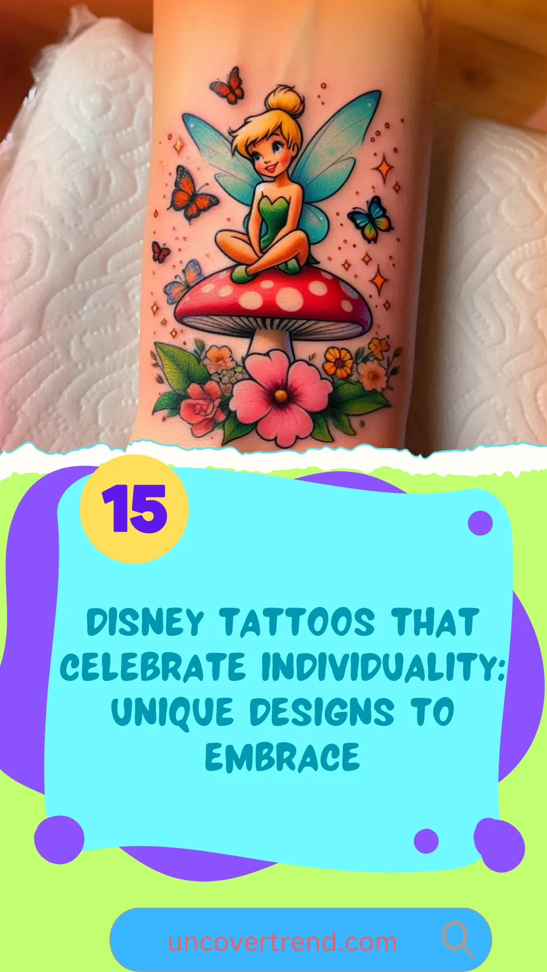 15 Disney Tattoo Ideas To Represent Childhood Wonder And Magic