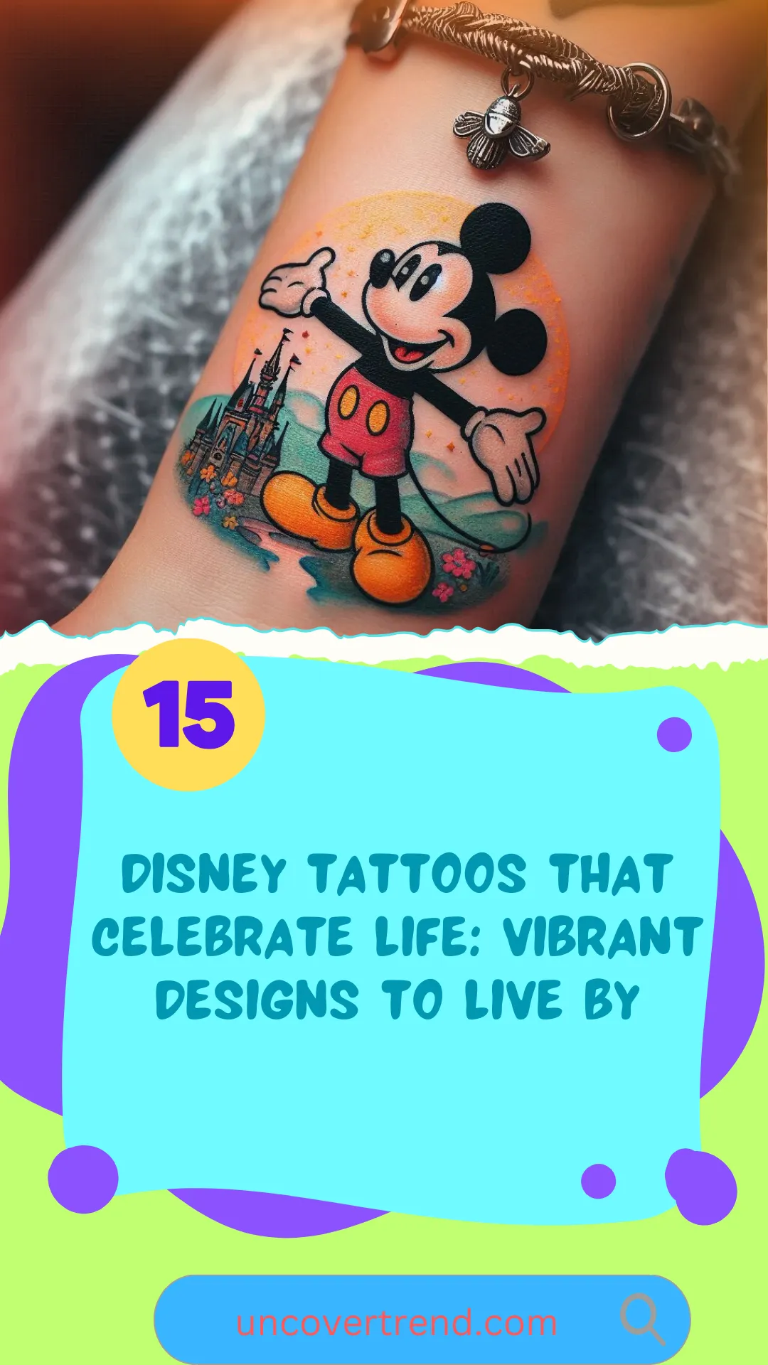 15 Disney Tattoo Ideas To Represent Childhood Wonder And Magic